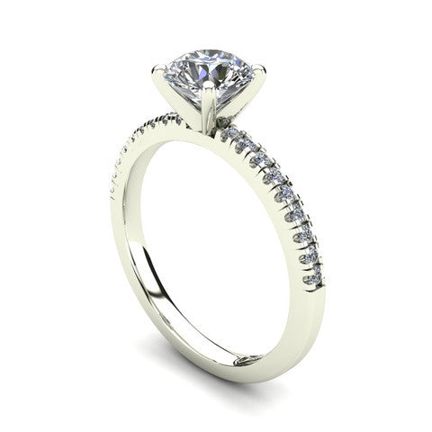 'Chloe' Round Brilliant Cut Engagement Ring – Simon Alexander